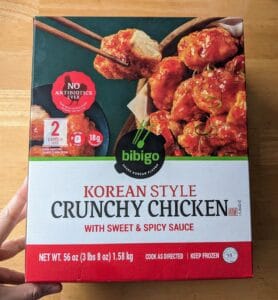 Bibigo Korean Sweet & Spicy Crunchy Chicken Review • Snarkle-Sauce on Wry