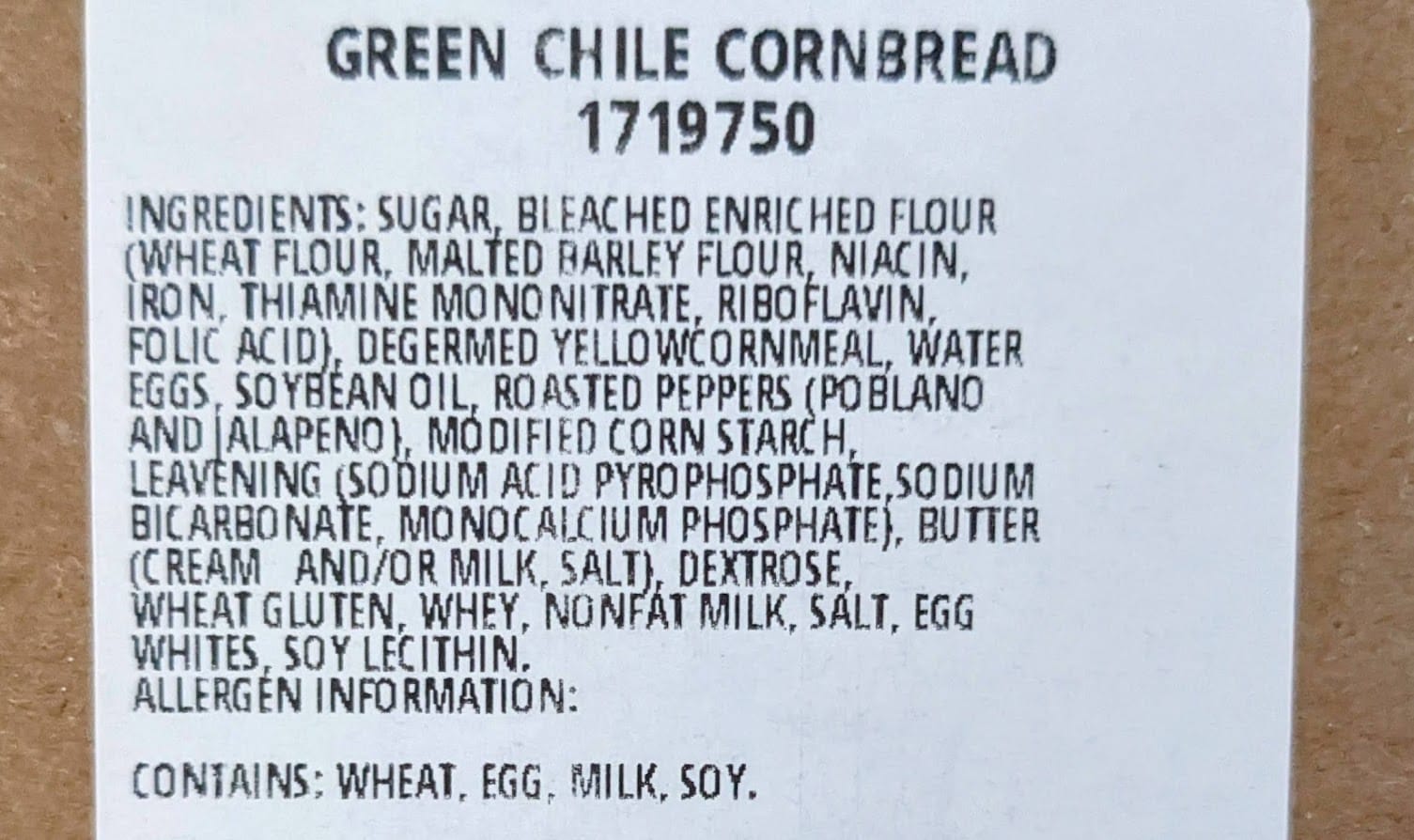 Costco Green Chile Corn Bread Review • Snarkle-Sauce on Wry