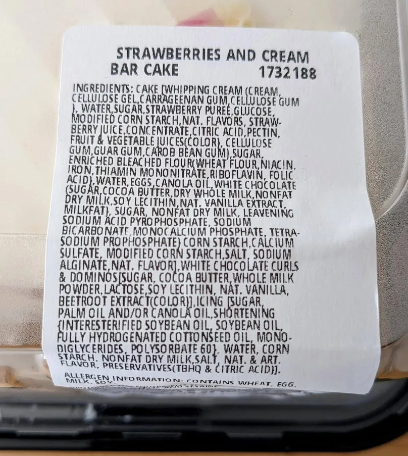 Costco Strawberry & Cream Cake Review • Snarkle-Sauce on Wry