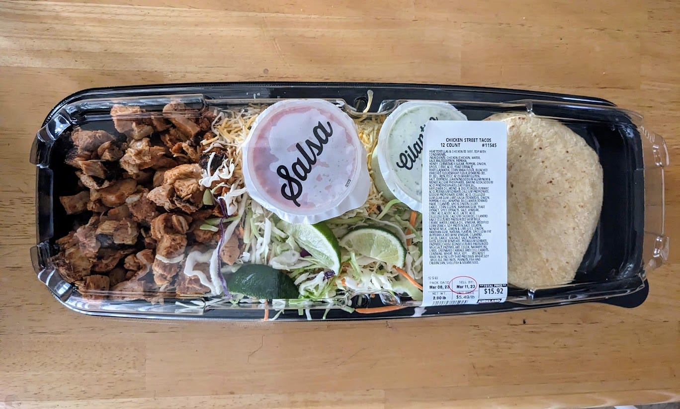 Costco Deli Chicken Street Tacos Review • Snarkle-Sauce on Wry