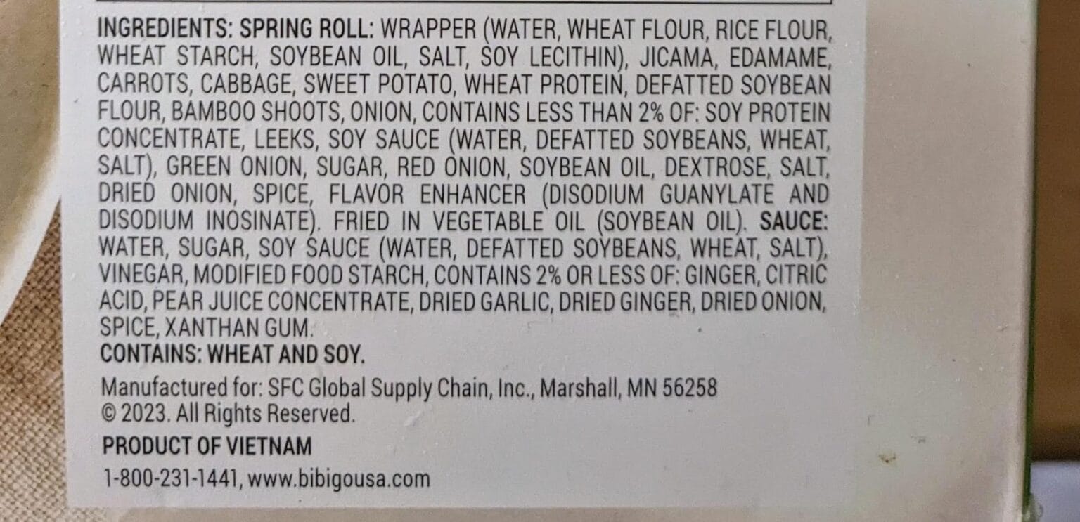 Bibigo Vegetable Spring Rolls Review • Snarkle-Sauce on Wry