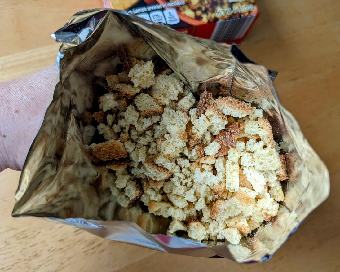 Aldi Cornbread Stuffing Review • Snarkle-Sauce on Wry