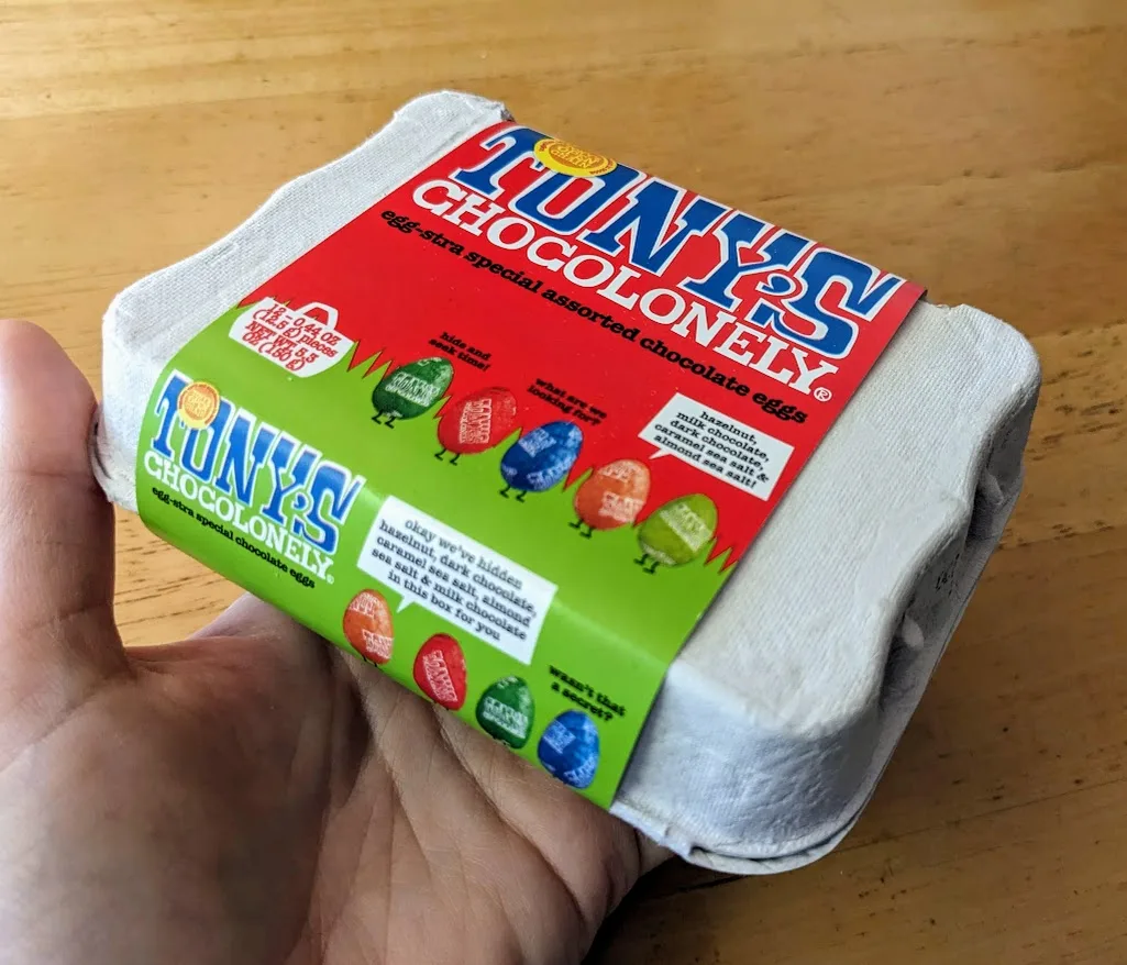 Tony’s Chocolonely Easter Eggs Review • Snarkle-Sauce on Wry