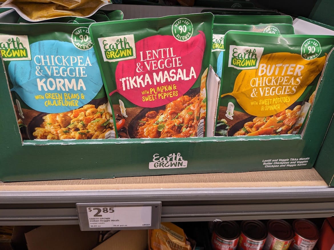 Aldi Indian Curry Butter Chickpeas & Veggies Review • Snarkle-Sauce on Wry